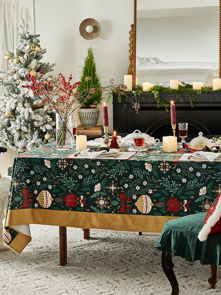 Modern Christmas Tablecloth Christmas, Festive Tablecloths